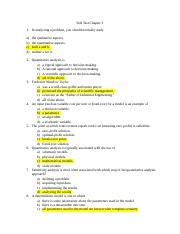 Self Test Docx Self Test Chapter 1 1 In Analyzing A Problem You Should Normally Study A B C