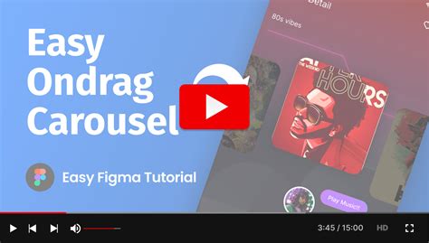 Carousel Design Template And Prototyping Video Tutorial Figma