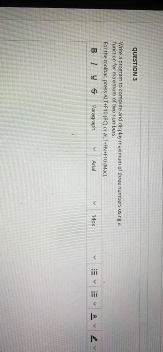 solved question 3 write a program to compute and display