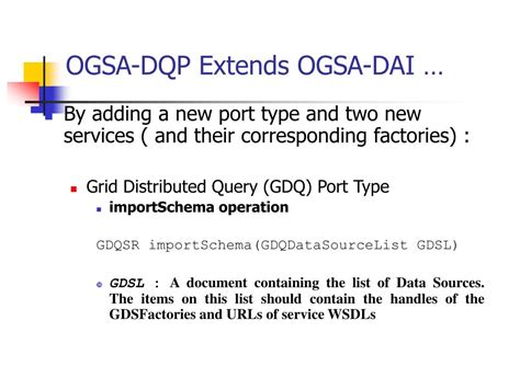 ppt ogsa dqp a service based distributed query processor for the