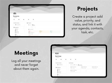 Crm Notion Template Task Tracker Planner Project Management Template