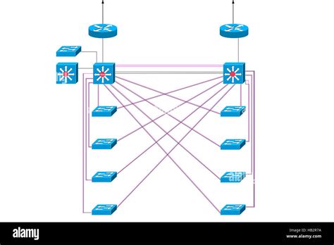 Network Wlan Vlan Diagram Illustration Hi Res Stock Photography And Images Alamy