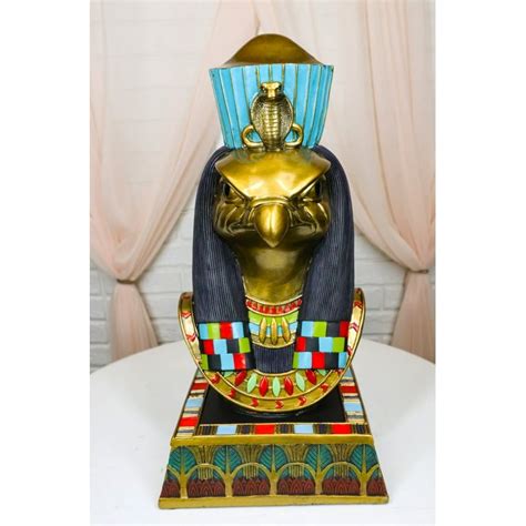 Ra Egyptian God Statue The Ancient Egyptian God Amon Ra In Colored