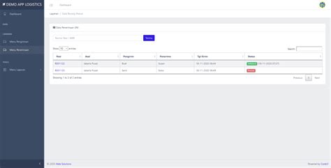 Aplikasi Pengiriman Barang Logistik Menggunakan Php And Mysql Codeigniter 3 Source Code Dan