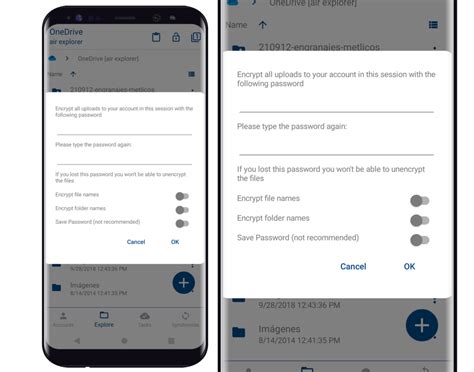 encrypt and upload your files to the cloud with the smartphone
