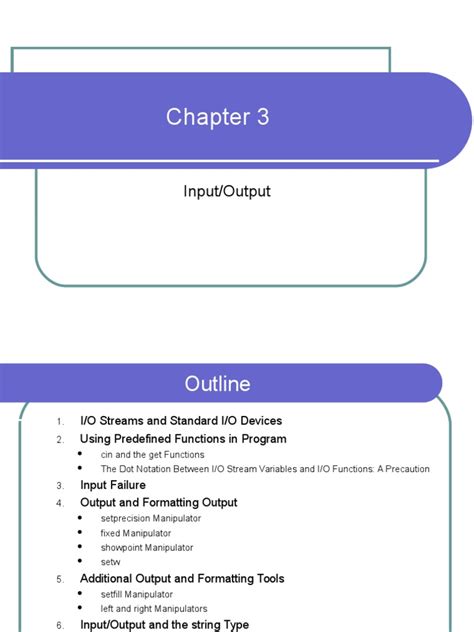 Chapter 3 Input Output C Pdf Inputoutput Subroutine