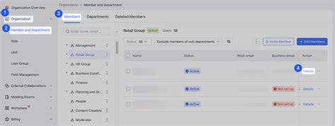 admin modify member information