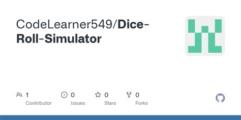 GitHub CodeLearner Dice Roll Simulator