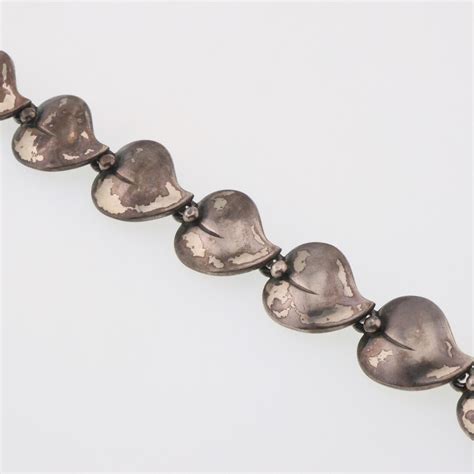 Niels Erik From Leaf Design Modernist 7 5 Bracelet In Sterling Silver Etsy