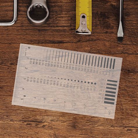 Raindrops Flaw Detection Film Rulers Line Width Defects Measuring Ruler Diameter Line Width