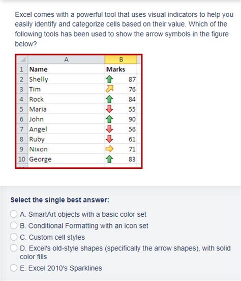 Solved Excel Comes With A Powerful Tool That Uses Visual Chegg Com