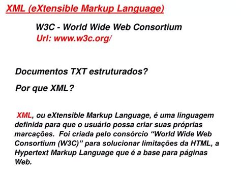 Ppt Xml Extensible Markup Language Powerpoint Presentation Free