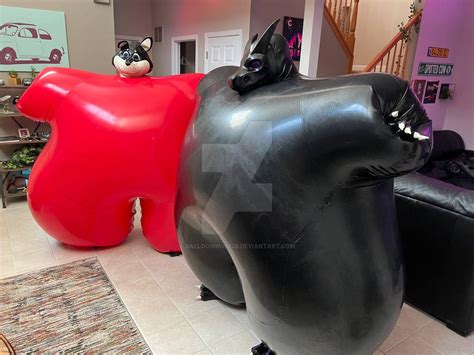 Two Of Inflation Latex Suit By Balloonwolf28 On Deviantart