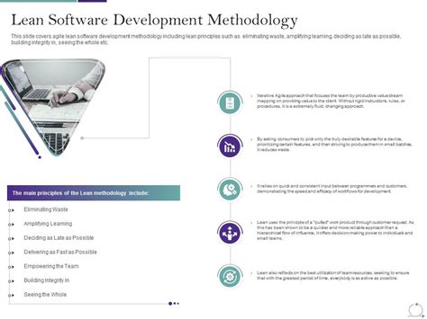 Agile Methodology In IT Lean Software Development Methodology Ppt Model Structure Presentation