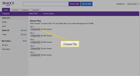 how to send an attachment with yahoo mail