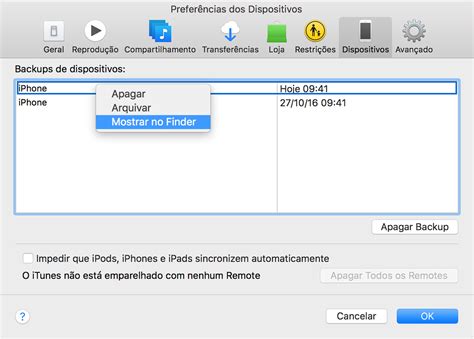 Localizar backups do iPhone, iPad e iPod touch - Suporte da Apple