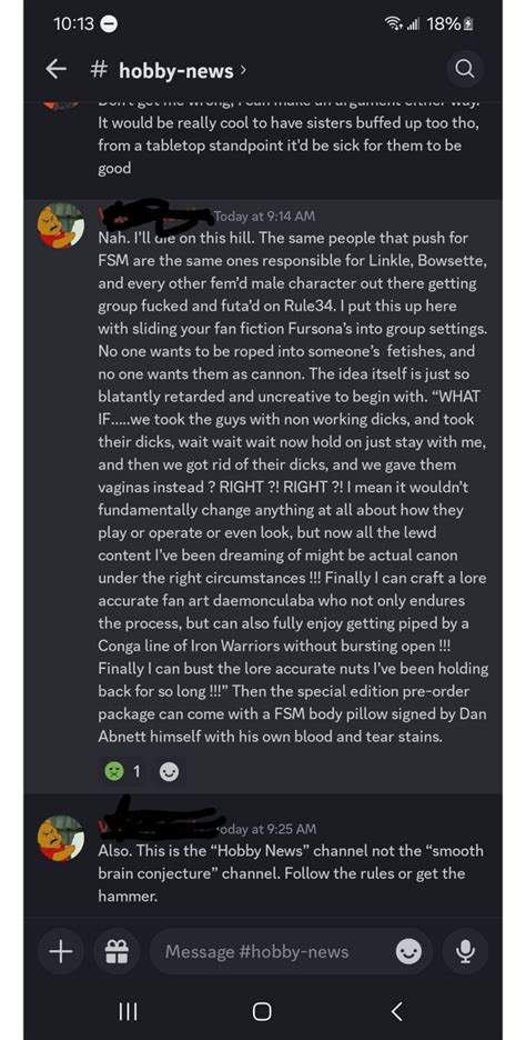 40k Discord Mod Acts As Expected R Justneckbeardthings