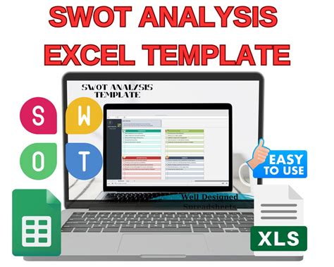 Comprehensive Swot Analysis Excel Template Strategic Task