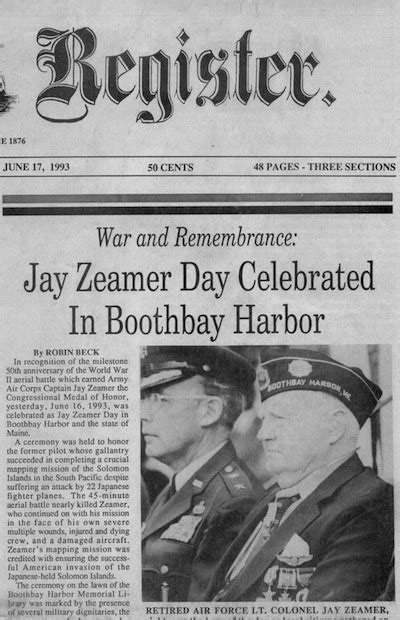 Biography Of Jay Zeamer Pilot