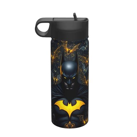 18oz Sports Insulated Kettle Drinking Cup Batman Water Bottle Stainless