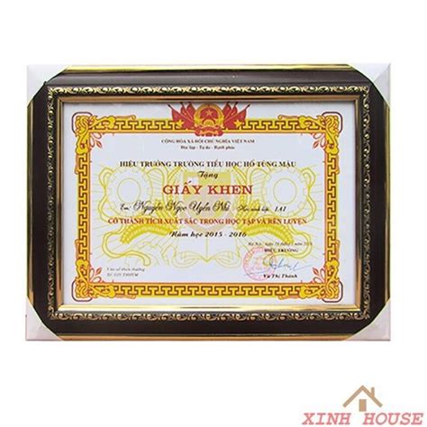 Khung Bằng Khen Giấy Khen Kt 21x30 Mã F4 Shopee Việt Nam