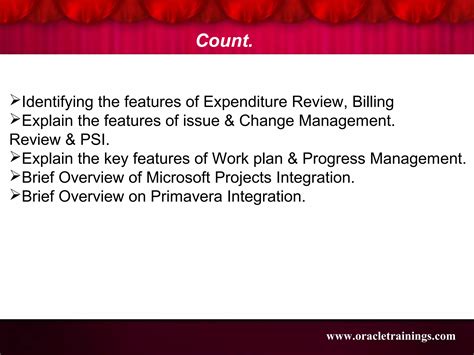 Oracle Project Accounting Best Oracle Project Accounting Training Ppt