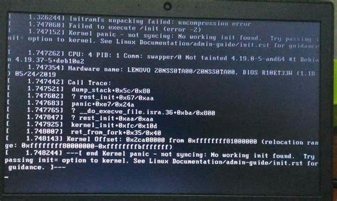 initramfs unpacking failed read error r archlinux