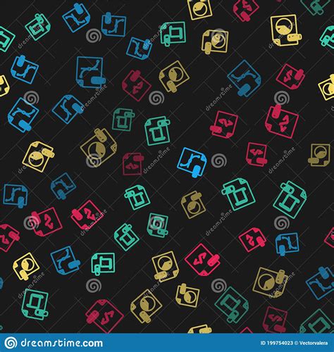 set line svg file document js ppt and html on seamless pattern