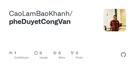 GitHub CaoLamBaoKhanh PheDuyetCongVan