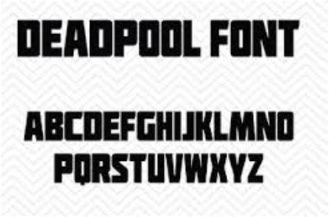 Deadpool Font Creative Fonts