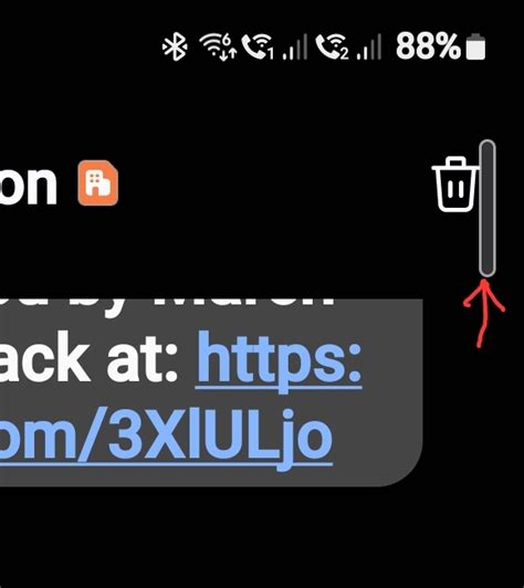 Annoying Line On The Right Top Of Messages Samsung Community