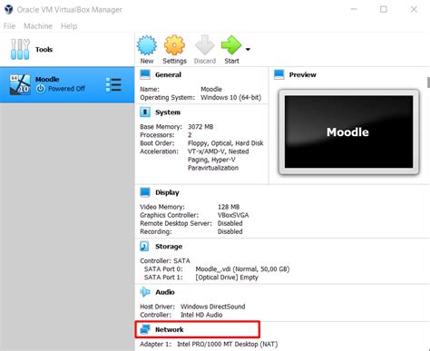Pengaturan Jaringan Moodle Pada Oracle Vm Virtualbox