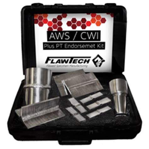 Training FlawTech Flawed Specimens MT PT Flawed Specimens FlawTech AWS CWI Plus PT