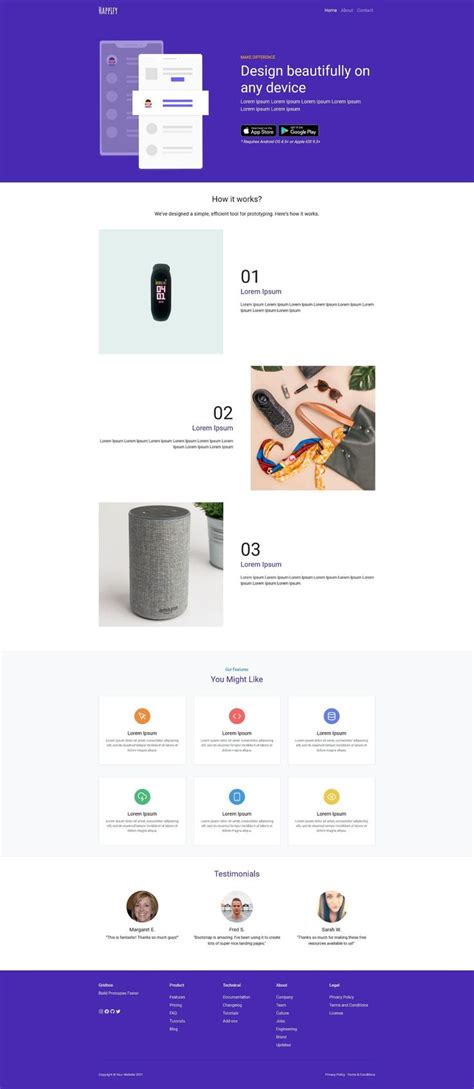 Mobile App Bootstrap 4 Mobileapp Template Gridbox Premium Html