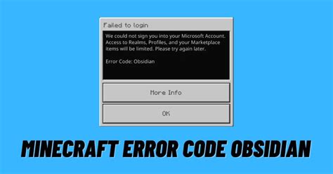 Minecraft Error Code Obsidian How To Fix Viraltalky