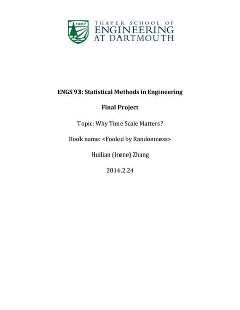 Statistics Project Report Pdf