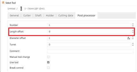 Warning Length Offset Is Not Supported When Creating An Nc Program In