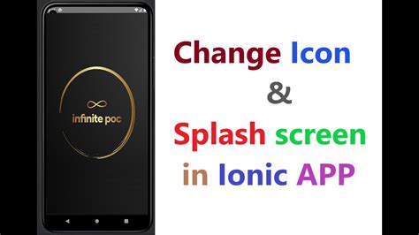 Change Icon & Splash screen in Ionic App - YouTube