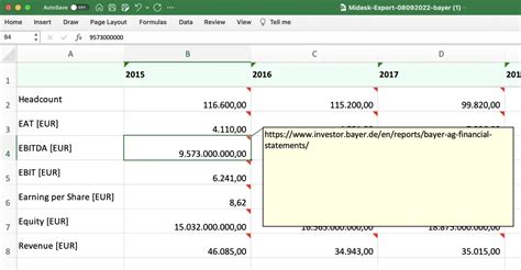 Excel Export Midesk