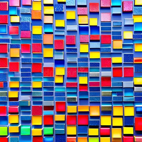 A Mosaic Pattern Of Colorful Tiles In A Gradient Effect3 Generative Ai
