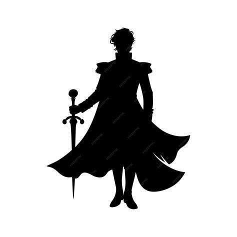 A Prince Silhouette Vector Design Premium Ai Generated Vector