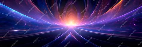 Premium Ai Image Abstract Geometric Background With Fluid Lines Converging To Create A Portal