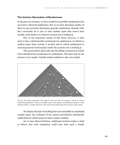 The Intrinsic Generation Of Randomness A New Kind Of Science Online
