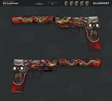 Купить Stattrak™ Usp S Kill Confirmed Battle Scarred цена 11062 64 ₽ Rub Купить скины КС