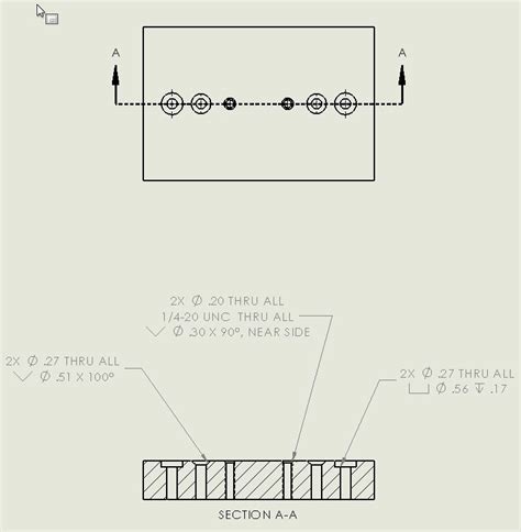 Solidworks 2020 Hole Callouts In Section View Goengineer