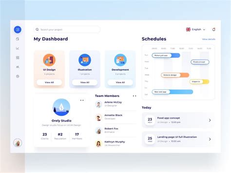 앱 개발 대시보드 디자인 디자인 웹사이트