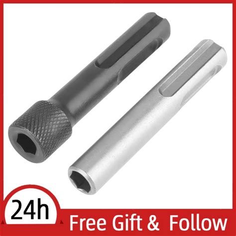 2pcs 14 Portable Magnetic Hex Shank Sds Screwdriver Bit Holder Socket