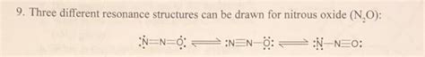 Solved 9 Three Different Resonance Structures Can Be Drawn