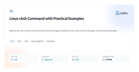 Linux Chsh Command With Practical Examples Labex