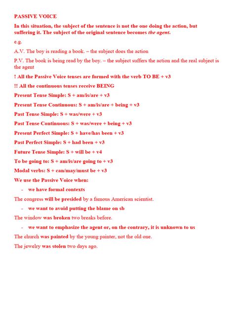 Passive Voice Explained Pdf